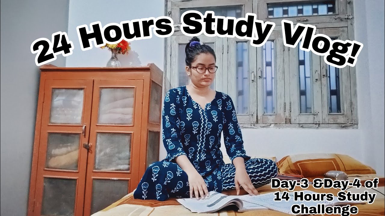 24 Hours Study Vlog|14 hour study challenge|dreamyapa girl - YouTube