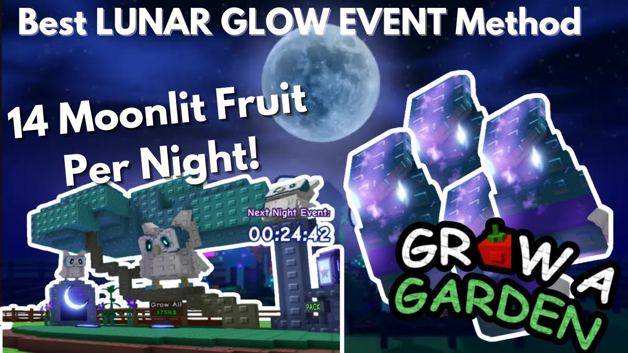Best Moonlit Farming Method for LUNAR GLOW Event! | 14 Fruit Per Night ...