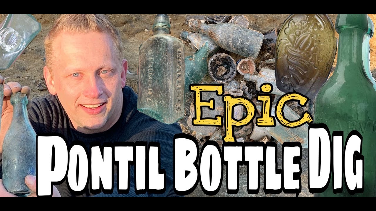 1860’s Bottle Dump! Pontils Squat Sodas & MORE! Metal Detecting Privy ...