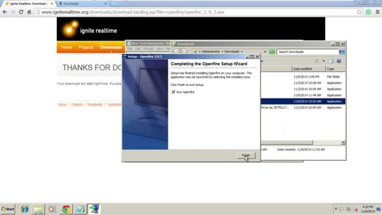 Openfire installation & configuration including Pidgin and Exodus Client connectivity. - YouTube