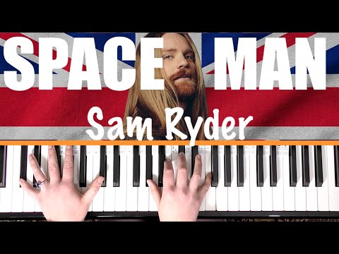How to play SPACE MAN - Sam Ryder Piano Tutorial [chords accompaniment ...