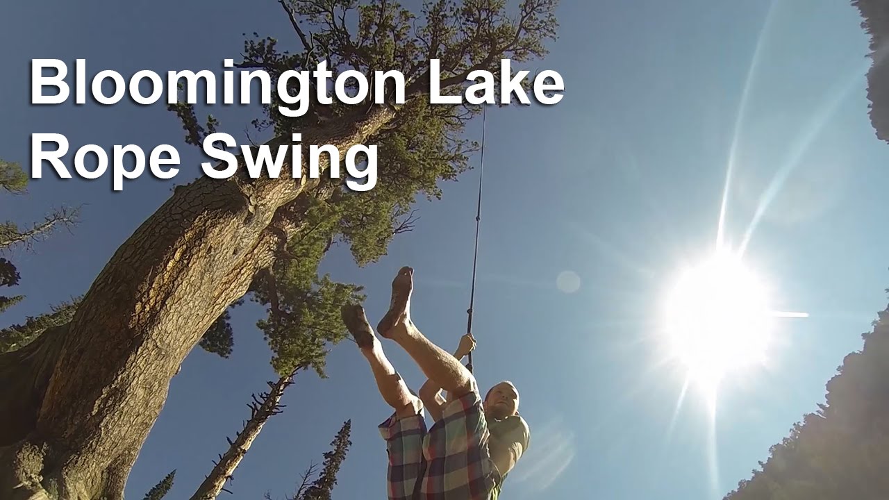 Bloomington Lake Rope Swing - YouTube