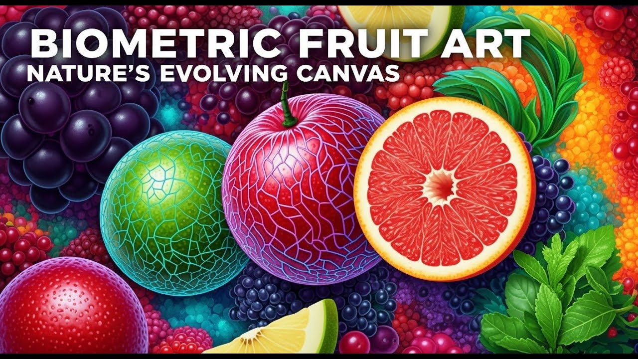 Biometric Fruit Art | Nature’s Evolving Canvas (ASMR 4K Macro Visual ...