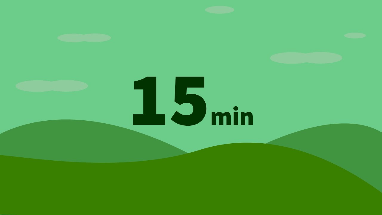 15 Minute Timer (Basic Green) - YouTube