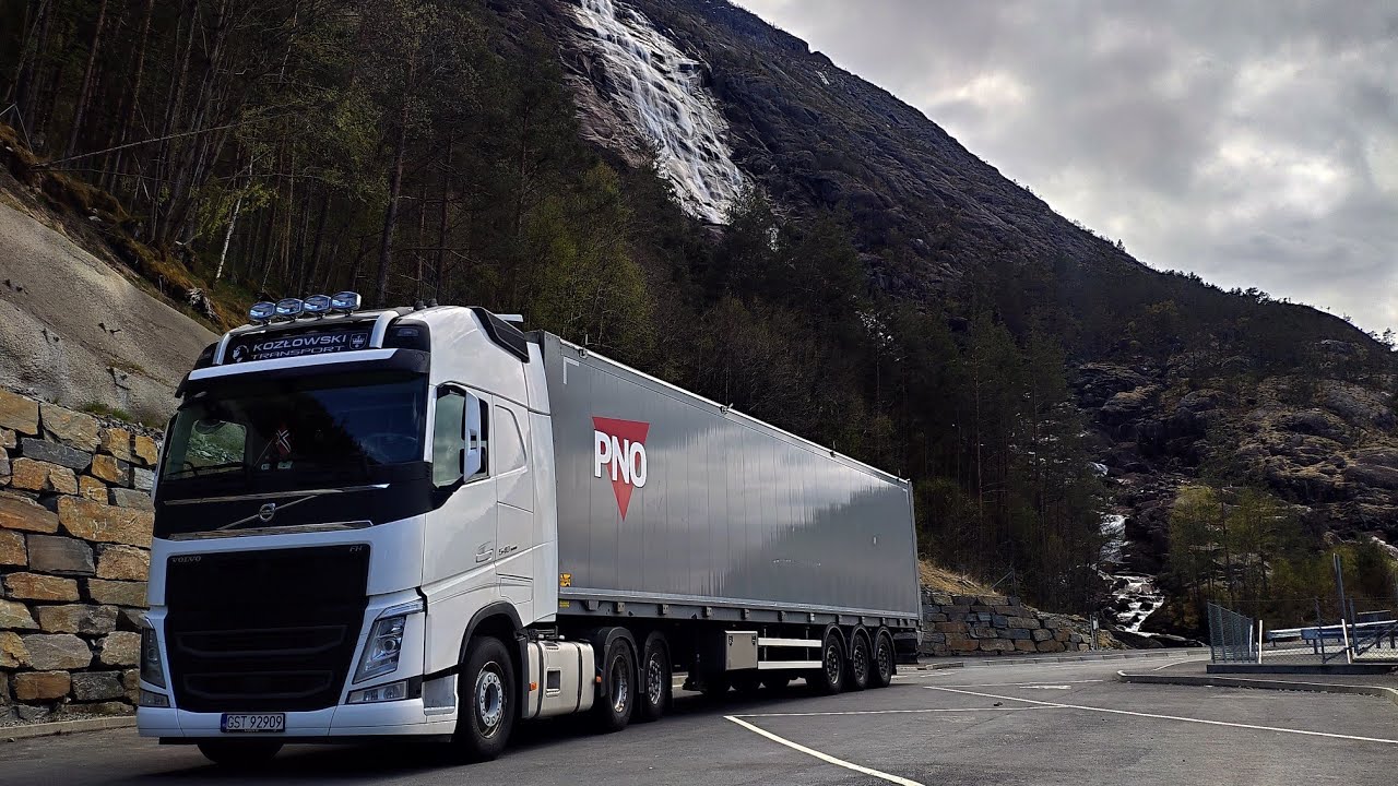 Путь к Норвежским дорогам. Road E134. Drivers lorry on Norway. - YouTube