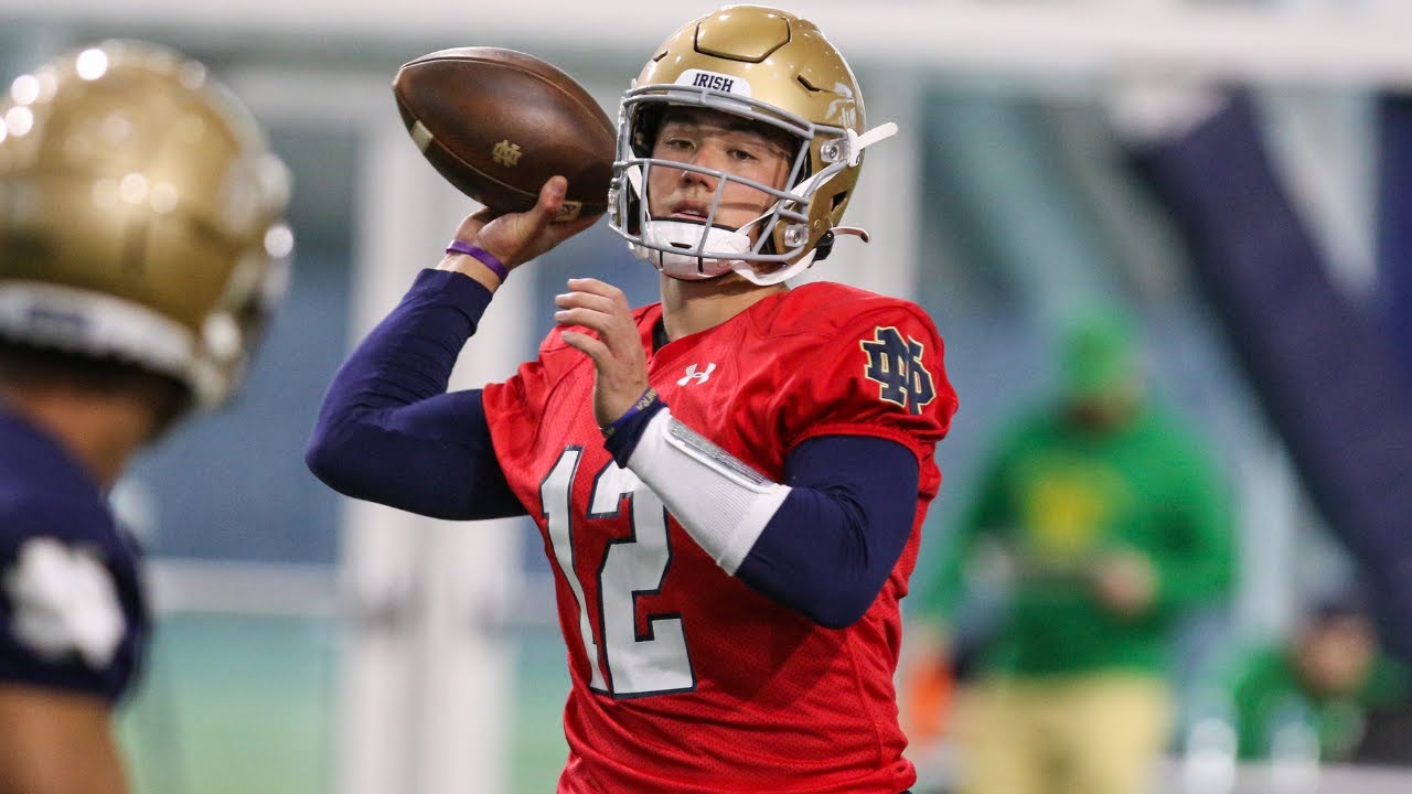 Watch Notre Dame spring practice: Thoughts on QB Drew Pyne & Tyler ...