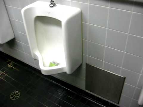 High tank syphonic flush urinals - YouTube