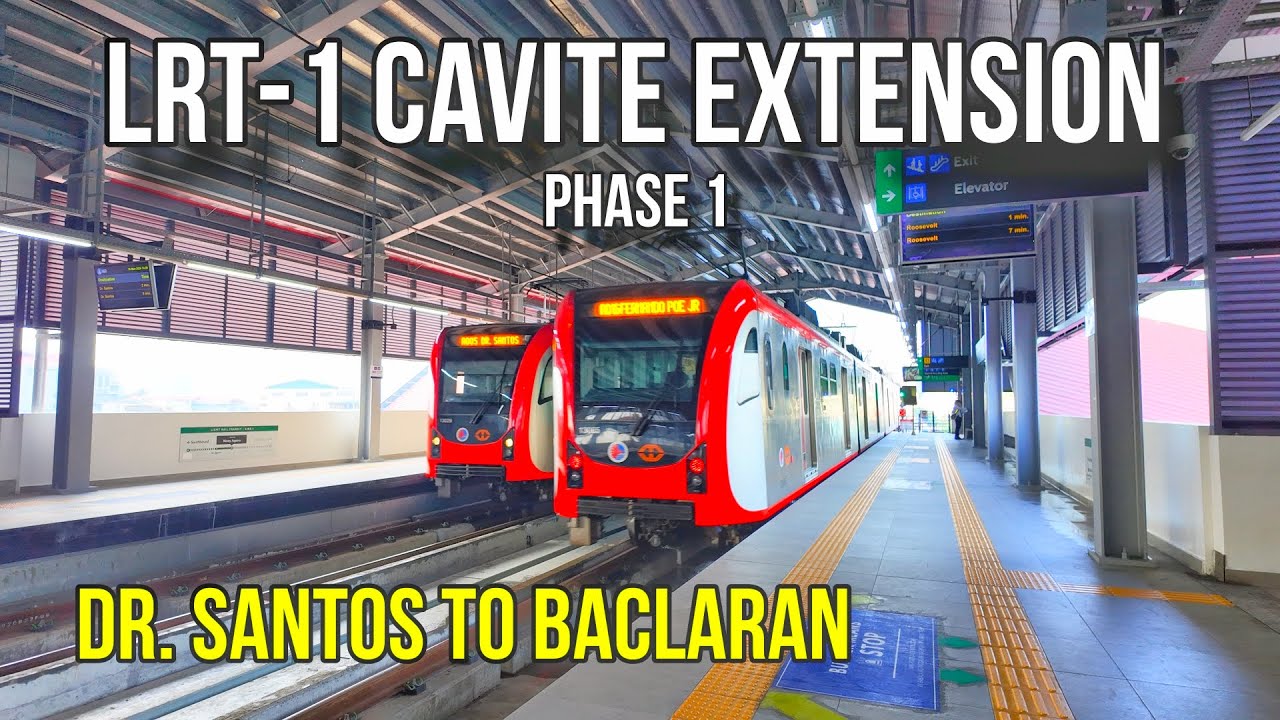 [4K] Experience Riding in the Newly-Opened LRT-1 Cavite Extension ...