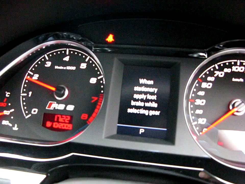 Audi New RS6 V10 engine start on! - YouTube