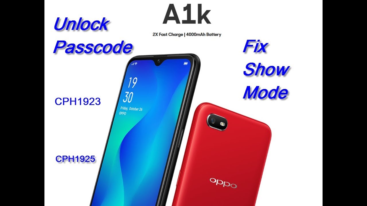 Unlock Passcode OPPO A1K CPH1923 | Mở mã bảo vệ OPPO A1K CPH1923 ...