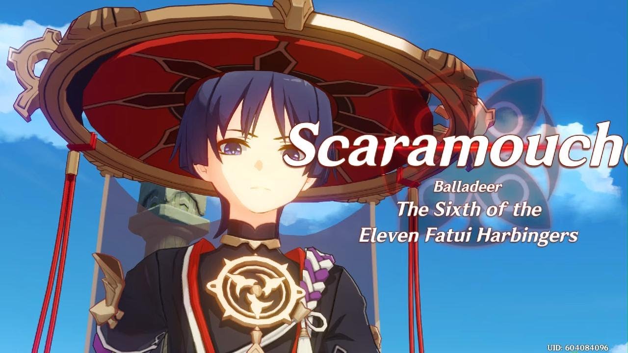 Genshin Impact Scaramouche The sixth harbinger Introduction - YouTube