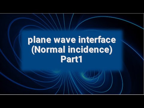 plane wave interface (Normal incidence) - Part1 - Wave propagation ...