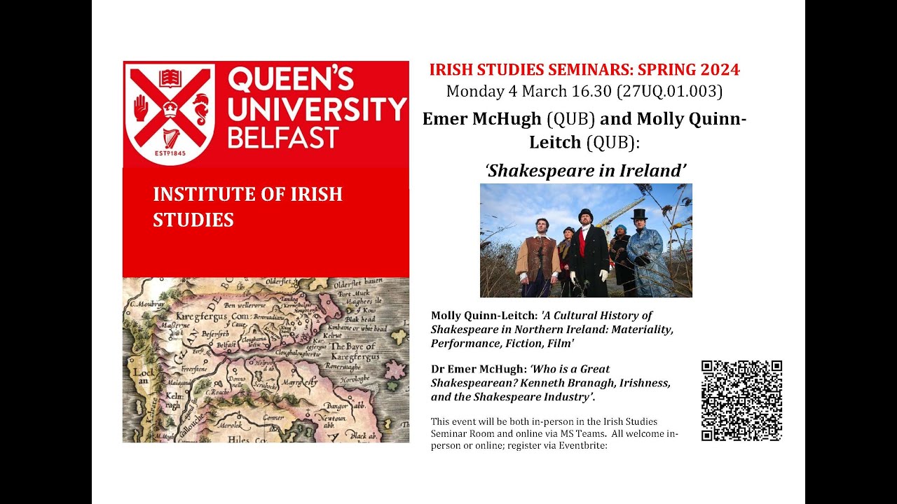 Irish Studies Seminar: Shakespeare and Ireland - YouTube