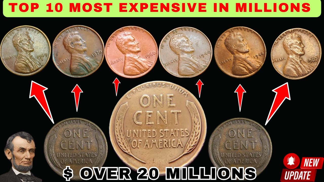 Top 10 Most Valuable Coins in Circulation - Rare Wheat Pennies ...