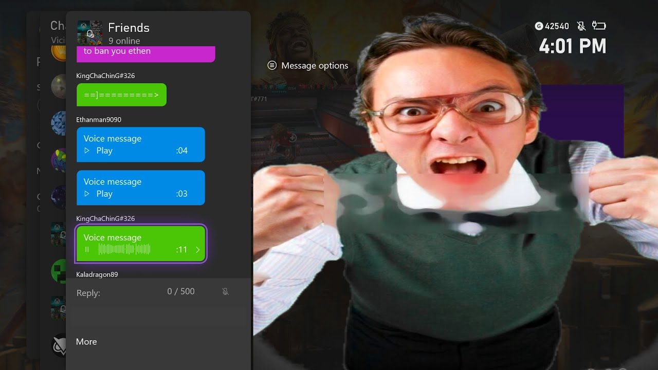 Funniest Xbox Voice Message I've Receive - YouTube