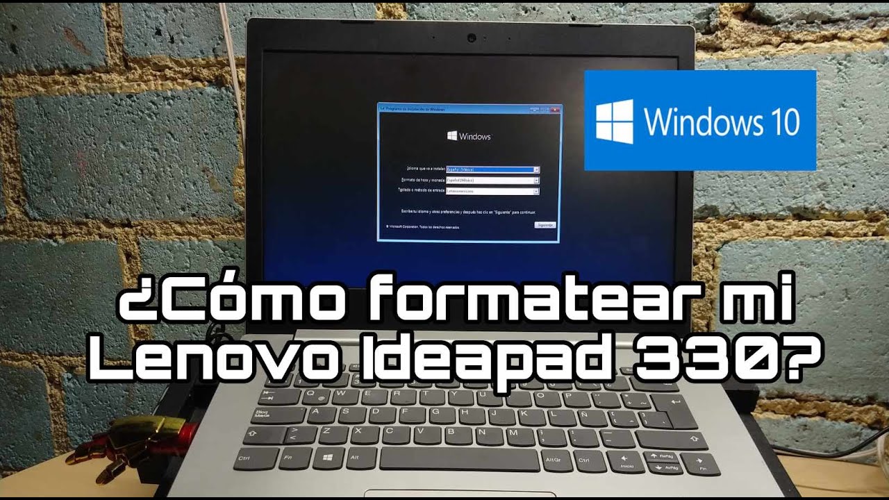 Como Formatear una laptop Lenovo Ideapad 330 #lenovo - YouTube