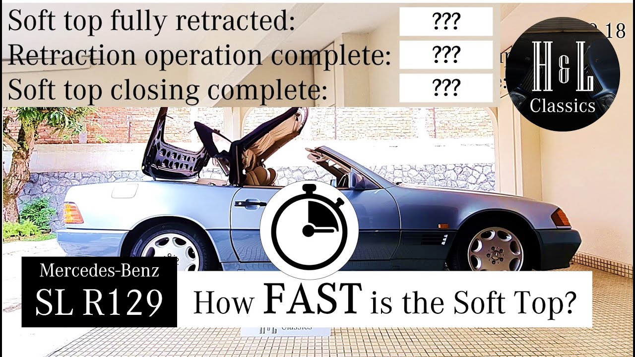 Mercedes-Benz SL R129: How FAST is the Soft Top? - YouTube