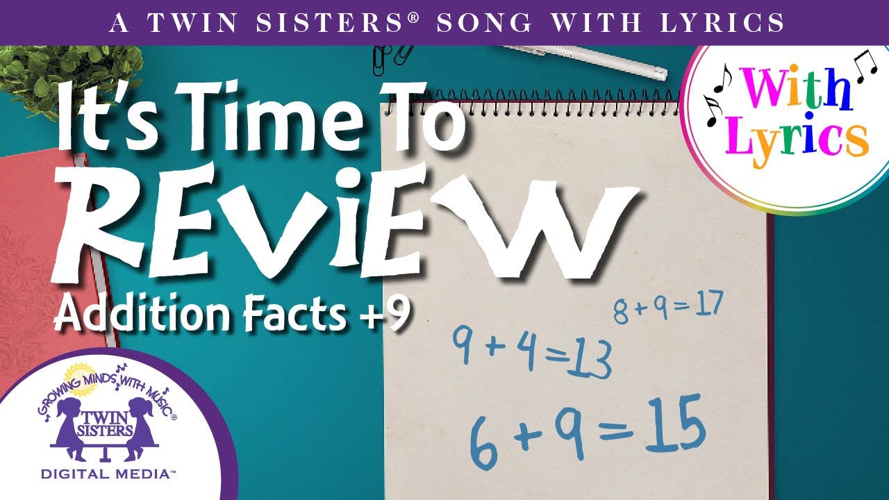 It’s Time To Review - Addition Facts of 9 - Animated Song With Lyrics ...