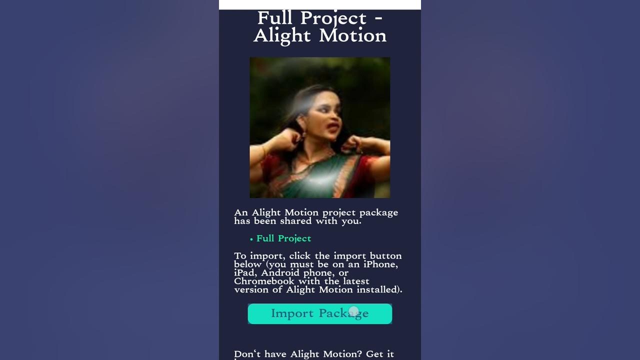 #alightmotion project import problam solution video and how to import project link 🔗 - YouTube