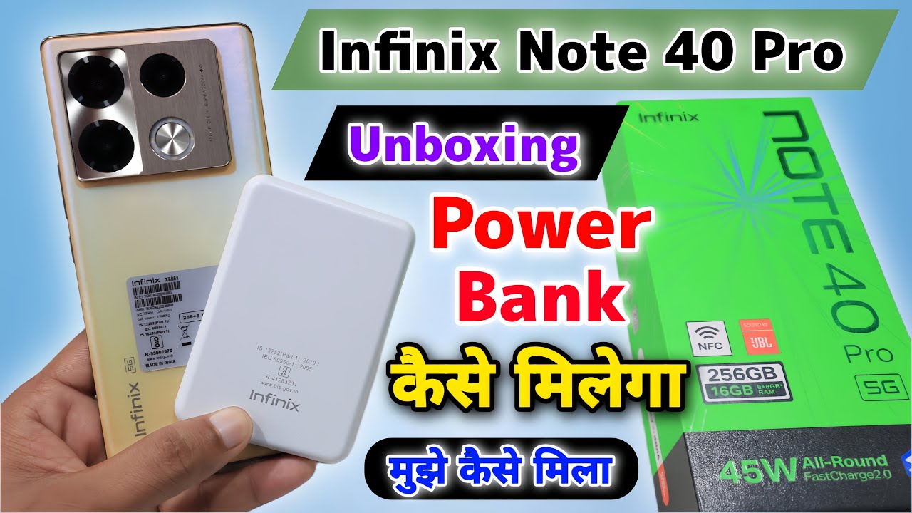 Infinix Note 40 Pro 5g Unboxing And Review || Online Lene Per Power ...
