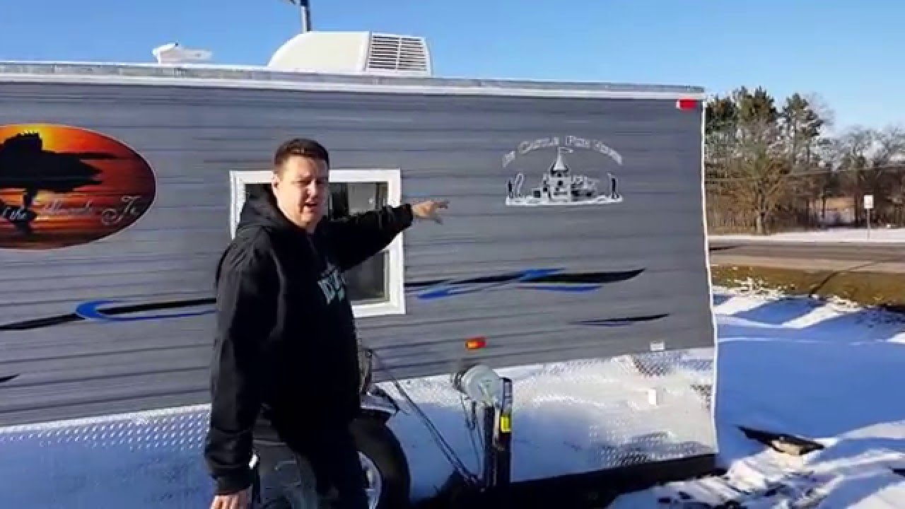 Ice Castle Fish House 6x14 Lake of the Woods Jr. - YouTube