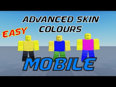 How to get roblox advanced skin tone colours on MOBILE - YouTube