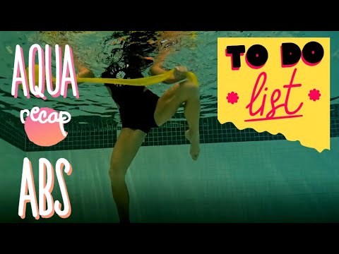 AQUA ABS: WATER EXERCISES WITH POOL DUMBBELLS TO SHAPE ABDOMINALS - YouTube