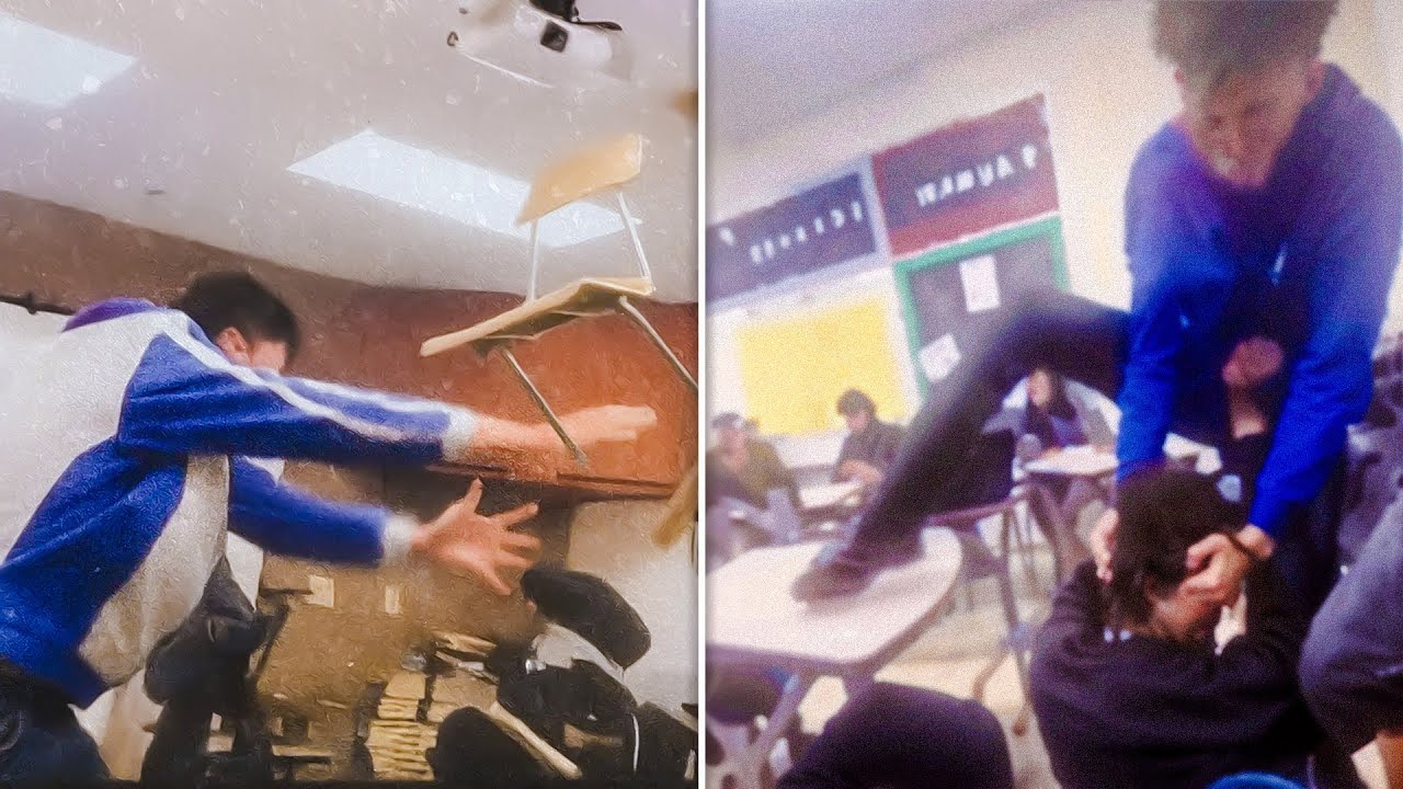 Top 30 Craziest School Crash Outs - YouTube