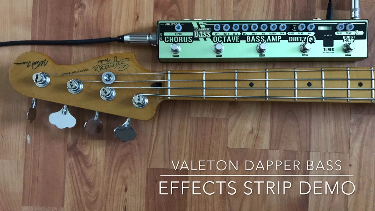 Valeton Dapper Bass Effects Strip Demo - YouTube