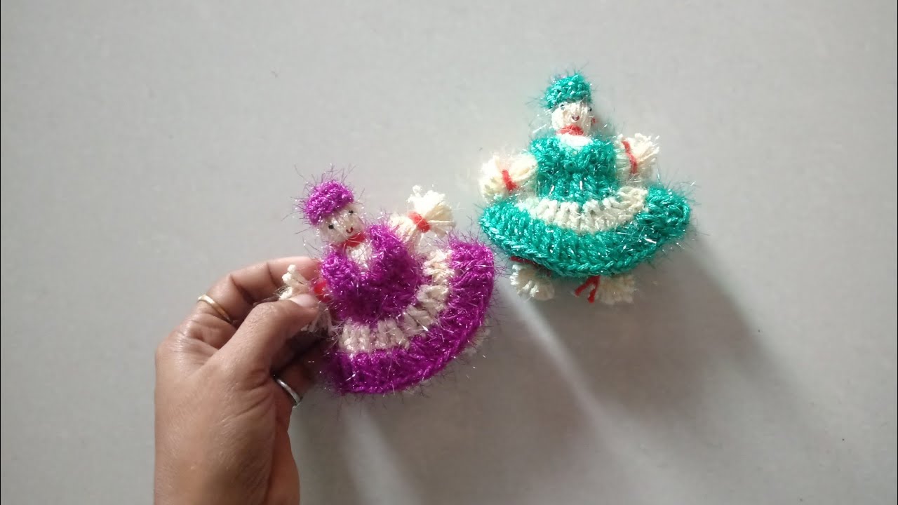 woolen craft। उलनची सुंदर डॉल। तोरणासाठी उलनची डॉल। woolen beautiful ...