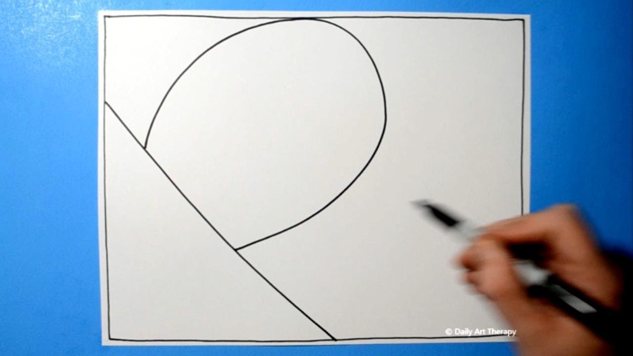 Daily Line Illusion #118 / 3D Letter P Pattern / Cool Spiral Drawing ...