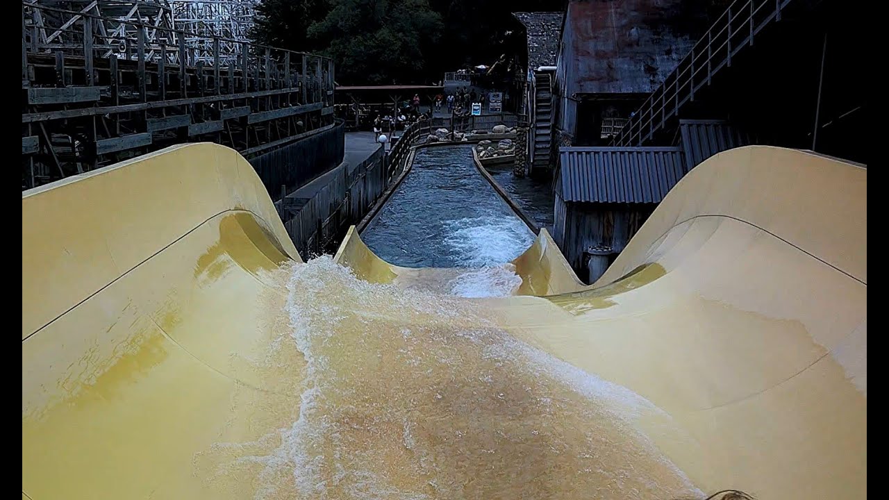 Saw Mill Splash, Adventureland Theme Park, Altoona, Iowa - YouTube