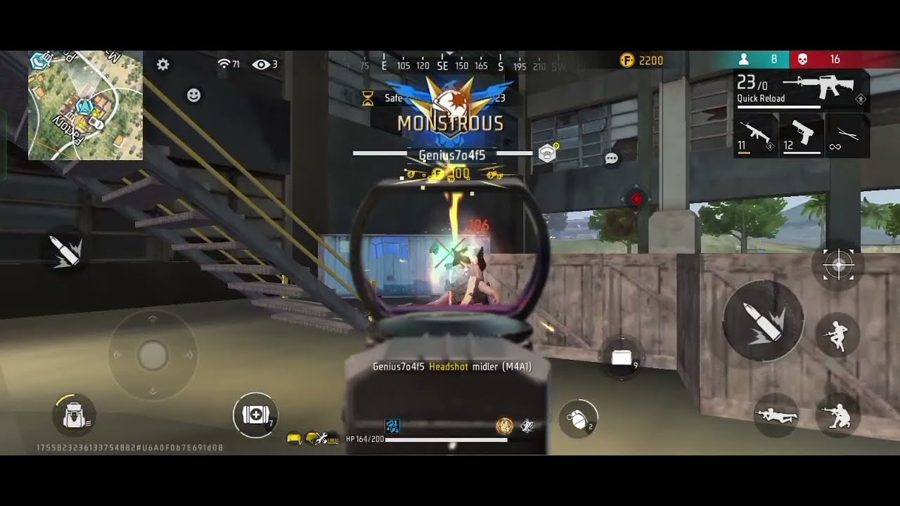 Free fire : Total 22 kills BATTLE ROYALE Mach Best Hailight gameplay 🔥 ...