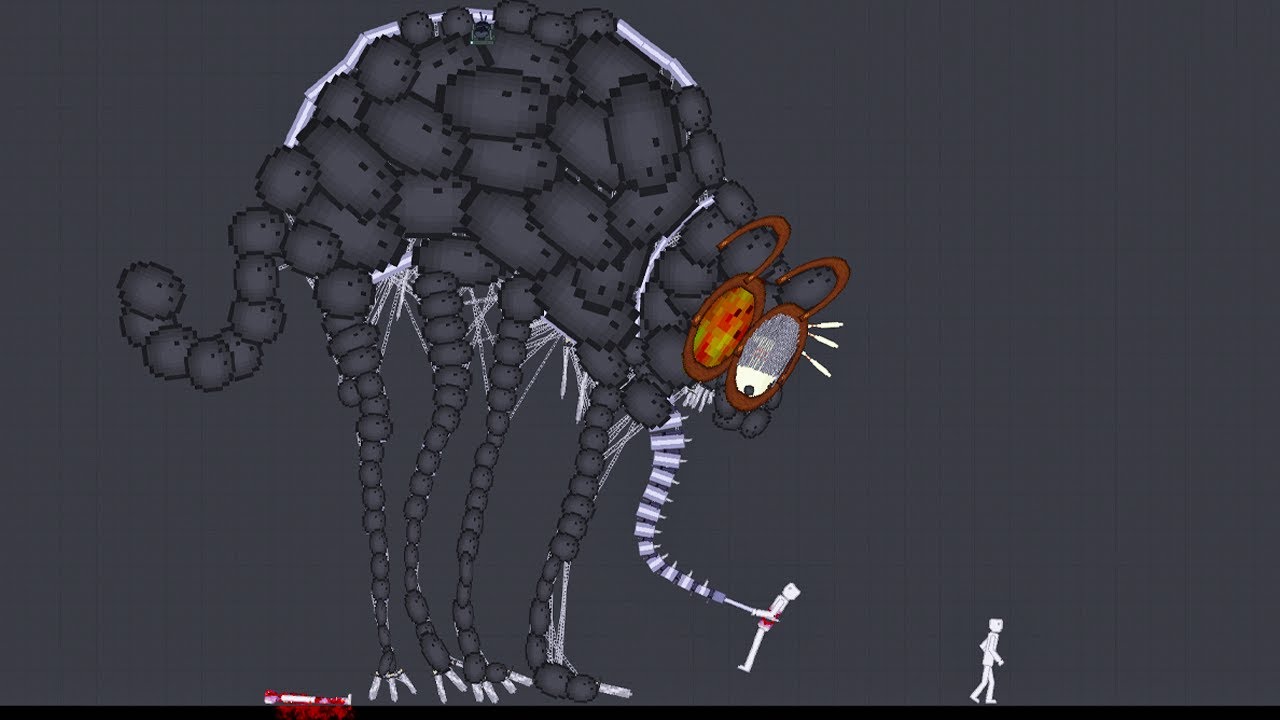 SCP Gorefield Attack Humans in People Playground - YouTube