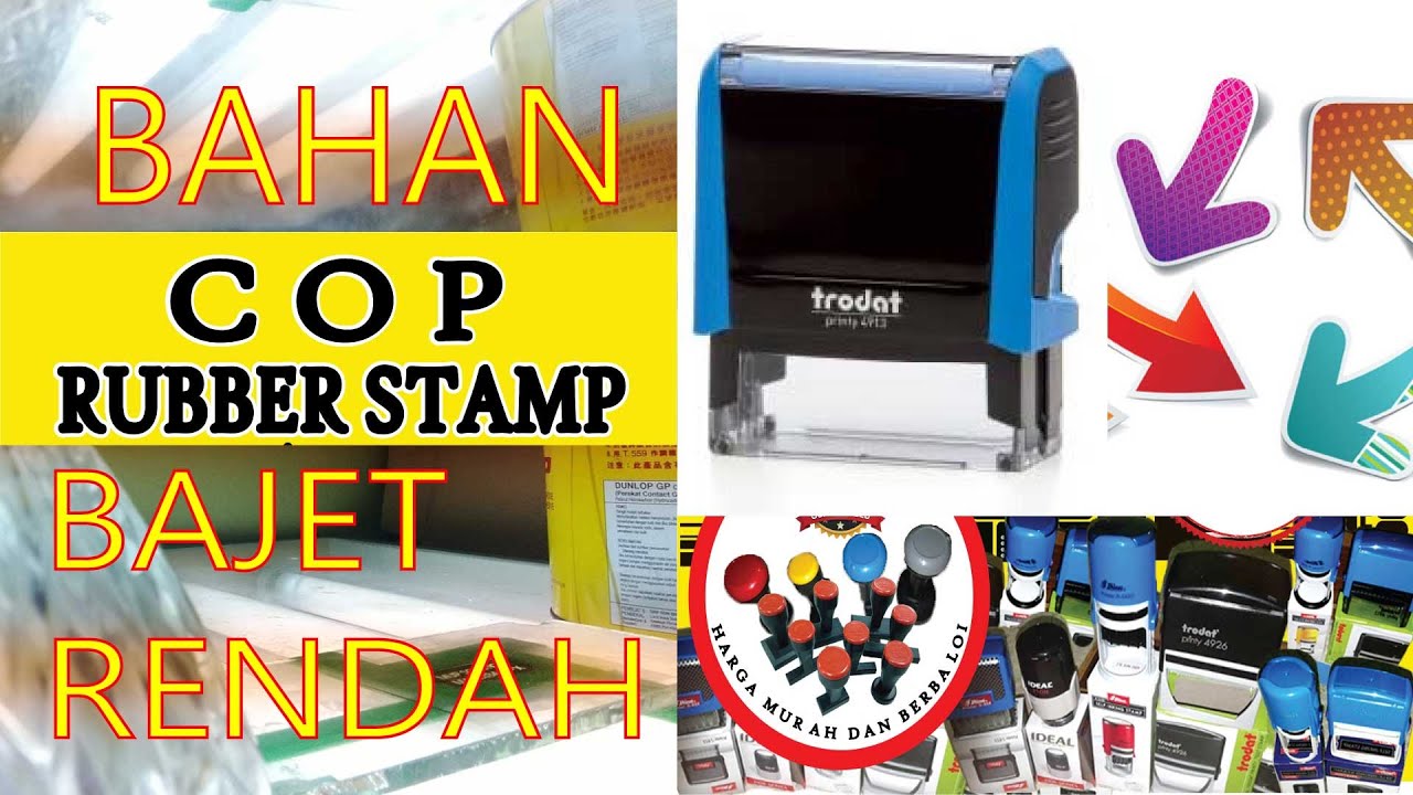 COP RUBBER STAMP BAJET PALING RENDAH -DIY - YouTube