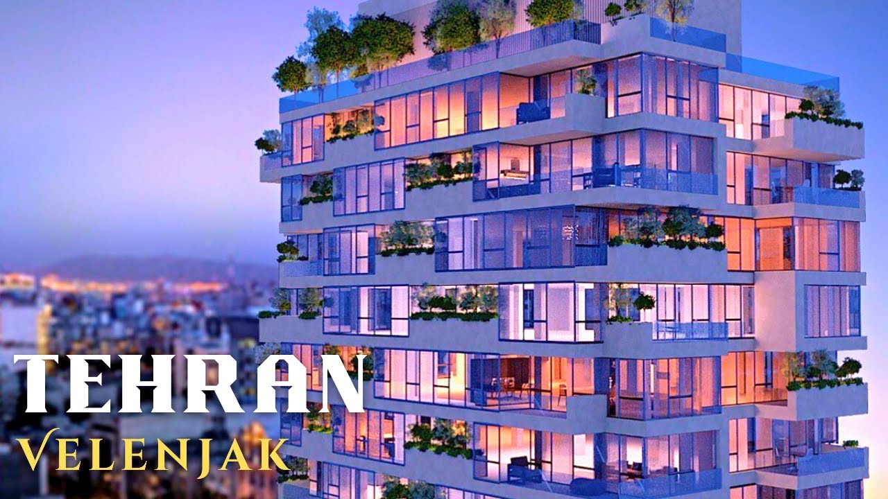 Walking street tour in Velenjak neighborhood in Tehran 2022 4k - ولنجک ...