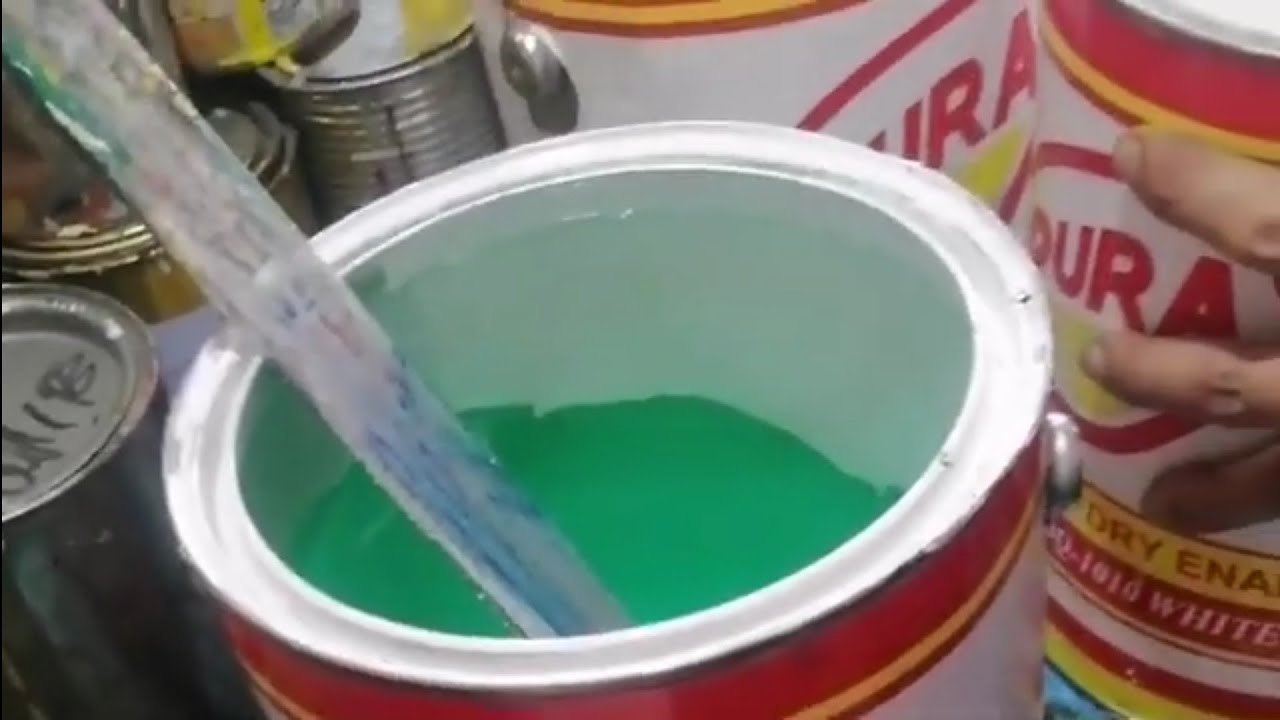 Light Green enamel paints - YouTube