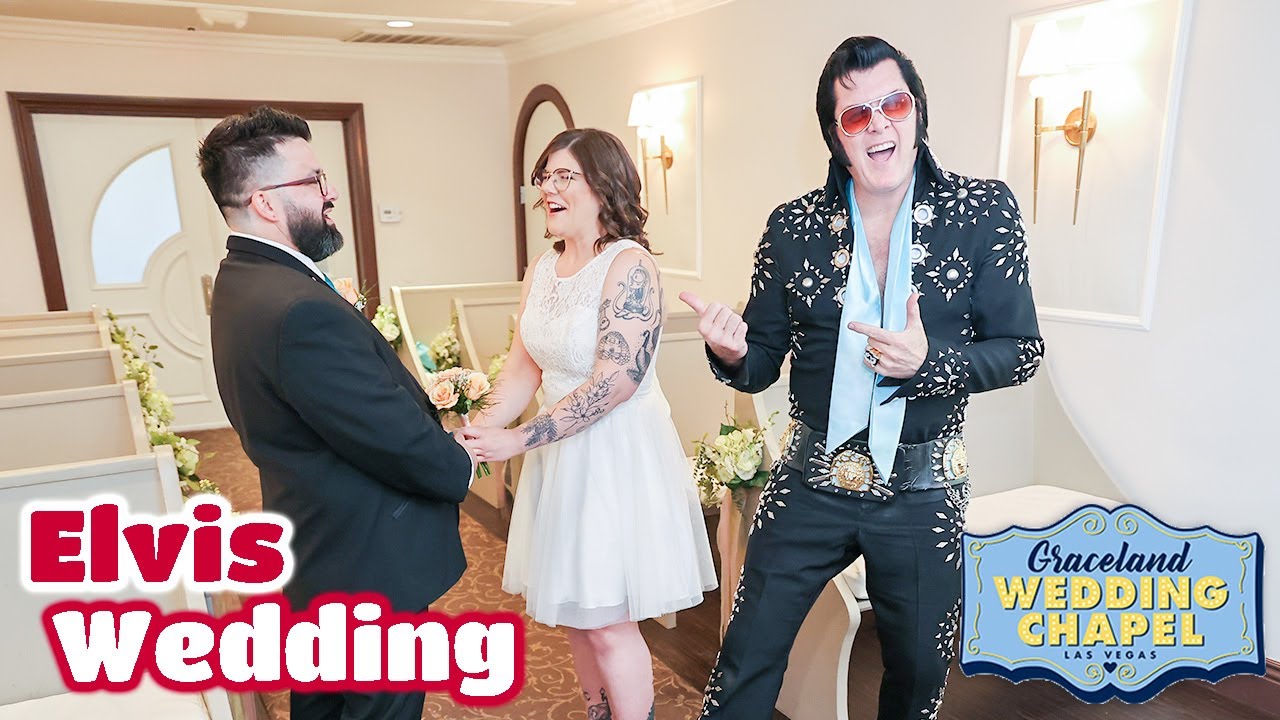 Erika & Matthew's Elvis Wedding in Las Vegas | Graceland Chapel - YouTube