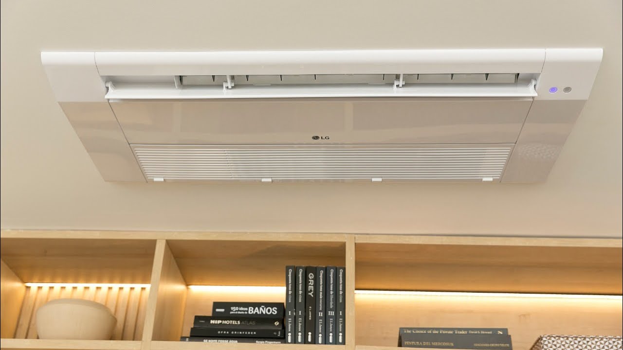Ar condicionado multisplit cassete 1 via LG - YouTube