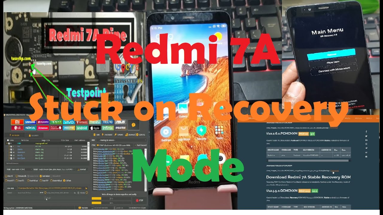 Redmi 7A Stuck On Recovery Mode UnlockTool - YouTube