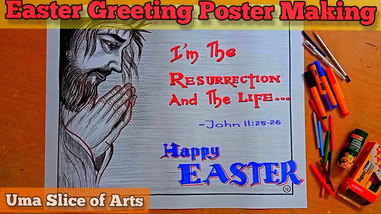Easter Drawing || How to Draw Jesus Christ || Jesus drawing || Easy ...