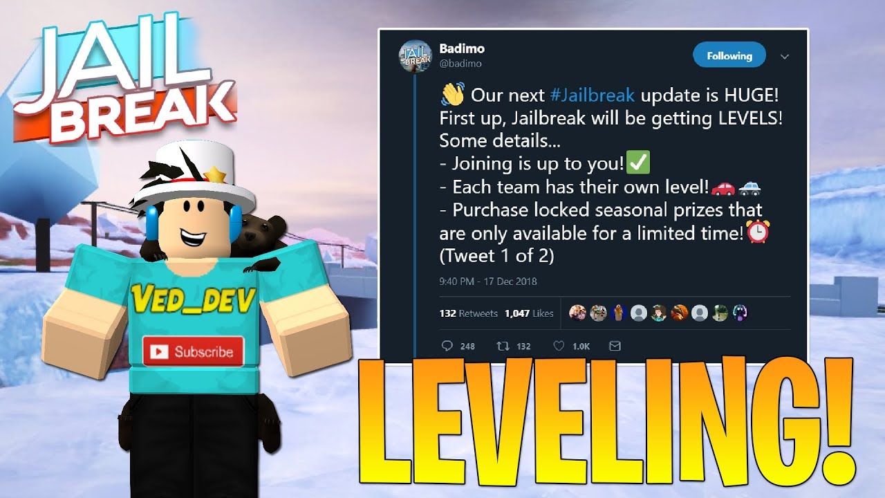 JAILBREAK LEVELING SYSTEM COMING SOON! (Roblox) - YouTube
