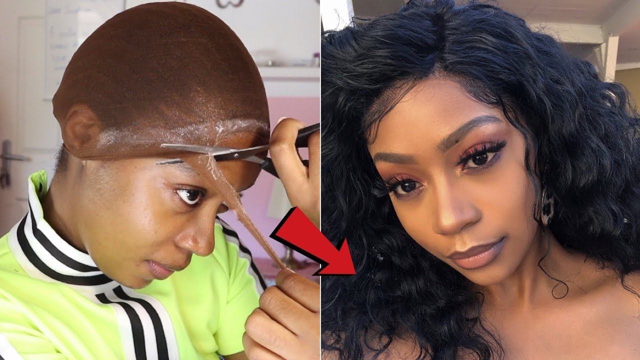 INSTALLING A LACE FRONTAL WIG FOR THE FIRST TIME...ever - YouTube