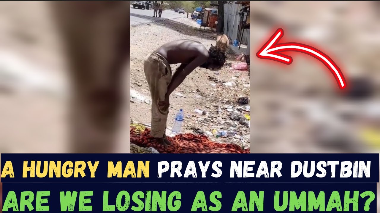 A HUNGRY MAN PRAYING NEAR DUSTBIN ! - YouTube