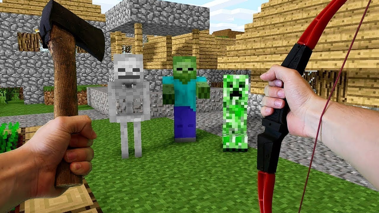 REALISTIC MINECRAFT IN REAL LIFE! - IRL Minecraft Animations / In Real ...