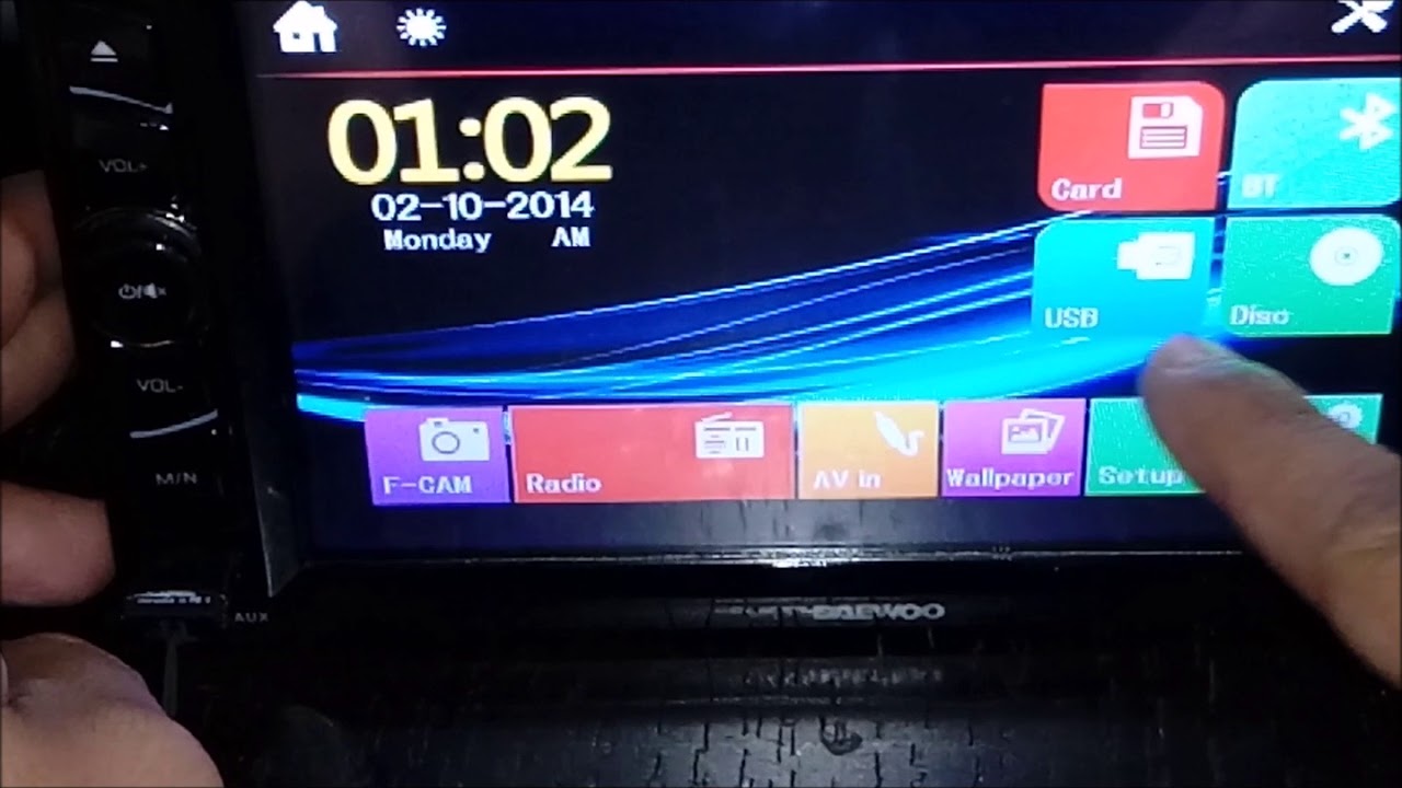 Autoestereo Daewoo Doble Din - YouTube