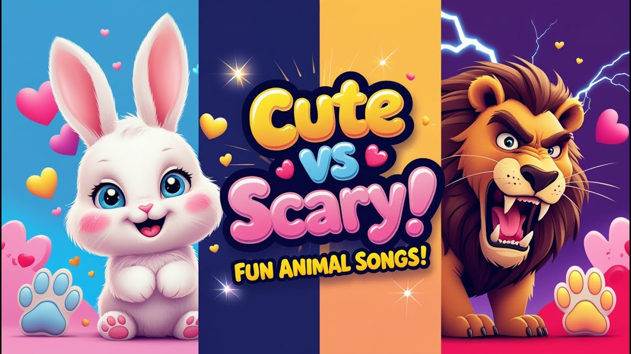 Cute vs Scary Animals: A Fun Song Compilation for Kids! - YouTube