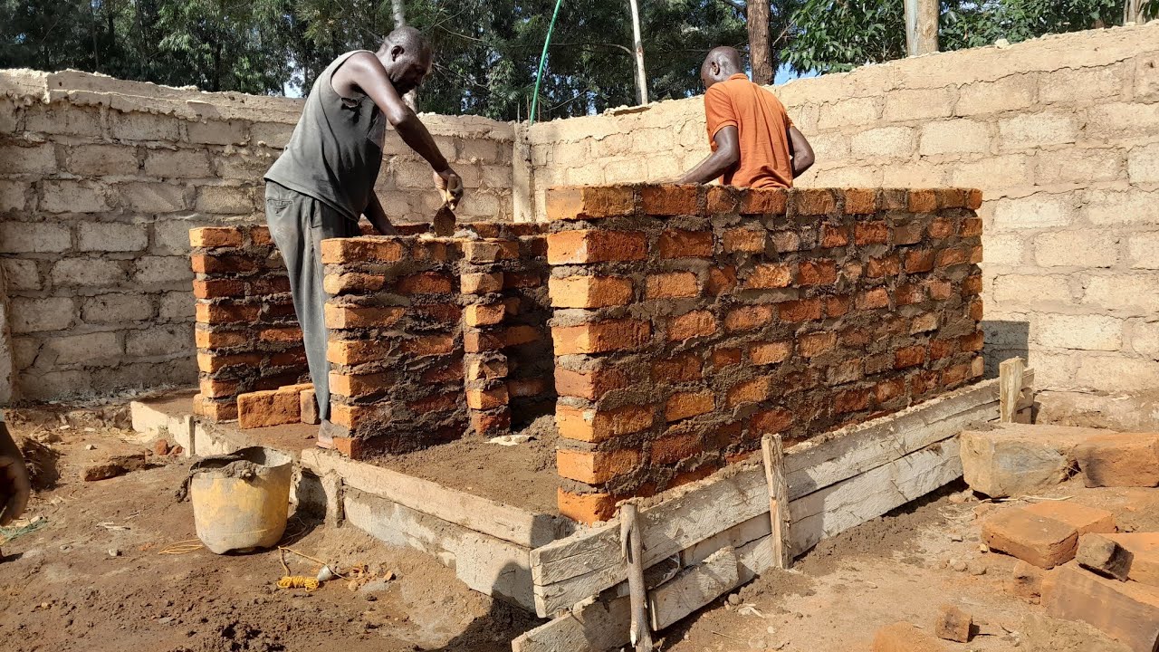 My second day building my outside pit latrine Good job - YouTube