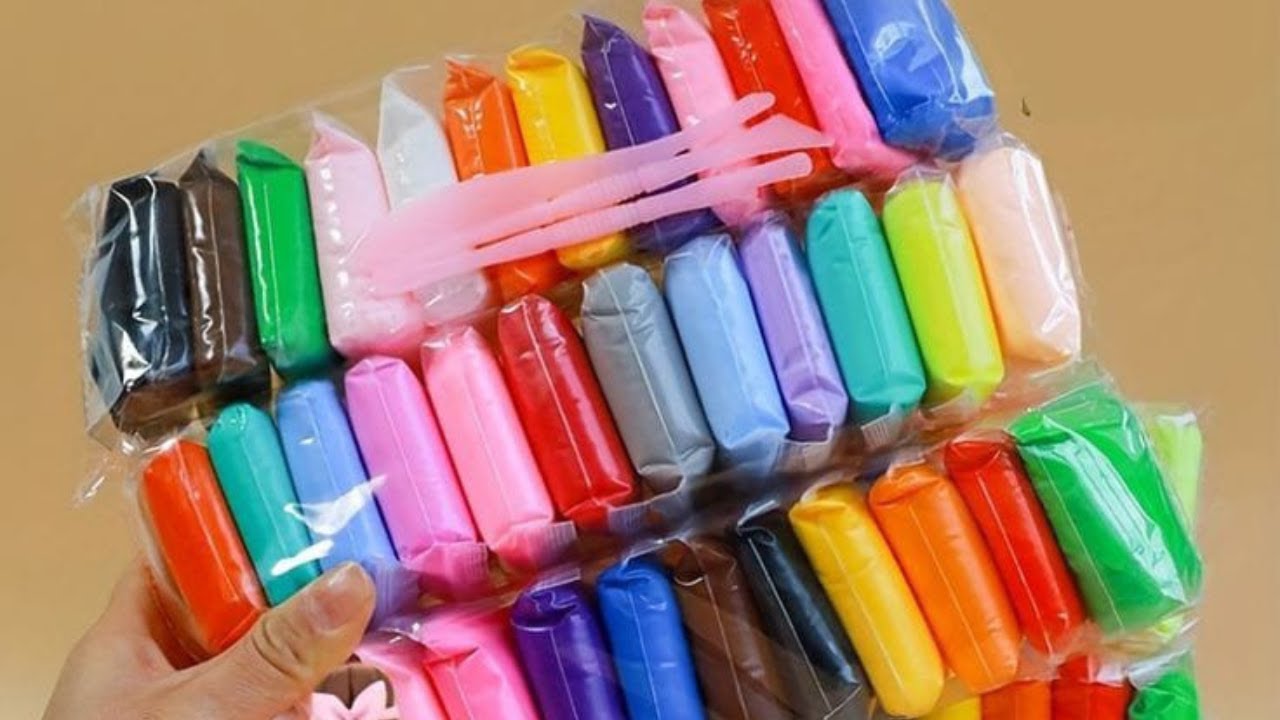 AMAZING POLYMER CLAY CRAFTS | clay rainbow | super clay kitchen set ...