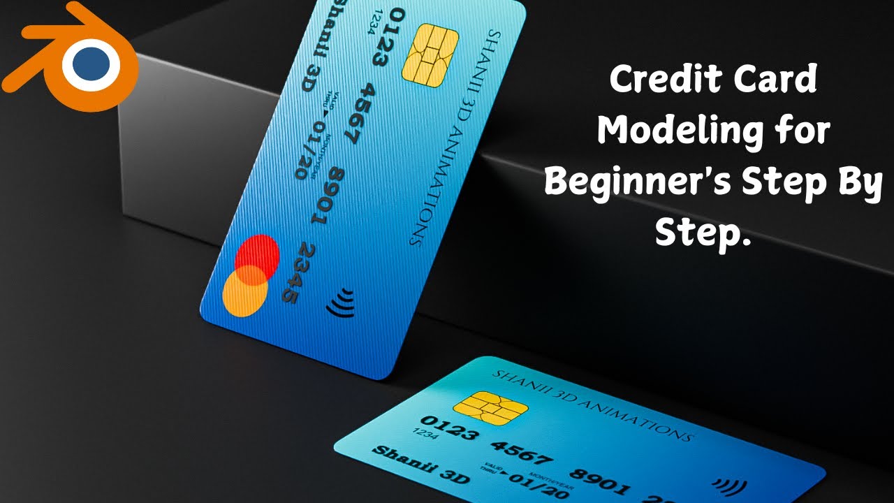 Step-by-Step Credit Card 3D Modeling & Rendering for Beginners - YouTube